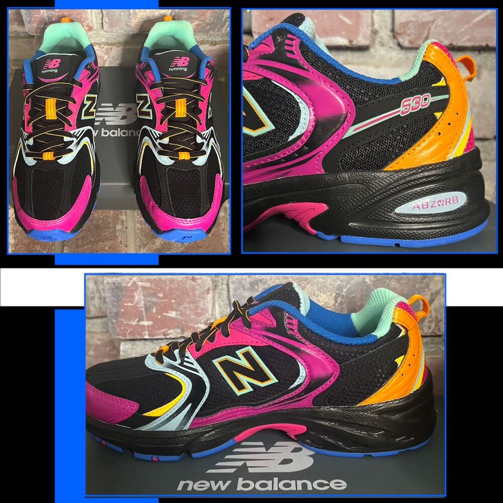 New Balance 530 Neon Nights Pack Sizes Mens 6 Womens … - Gem